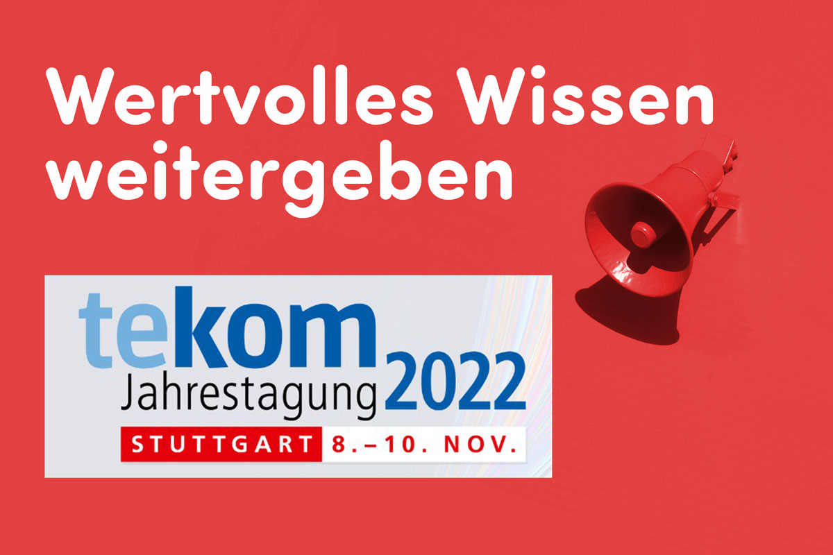 Wertvolles Wissen weitergeben auf der tekom 2022 - dictaJet